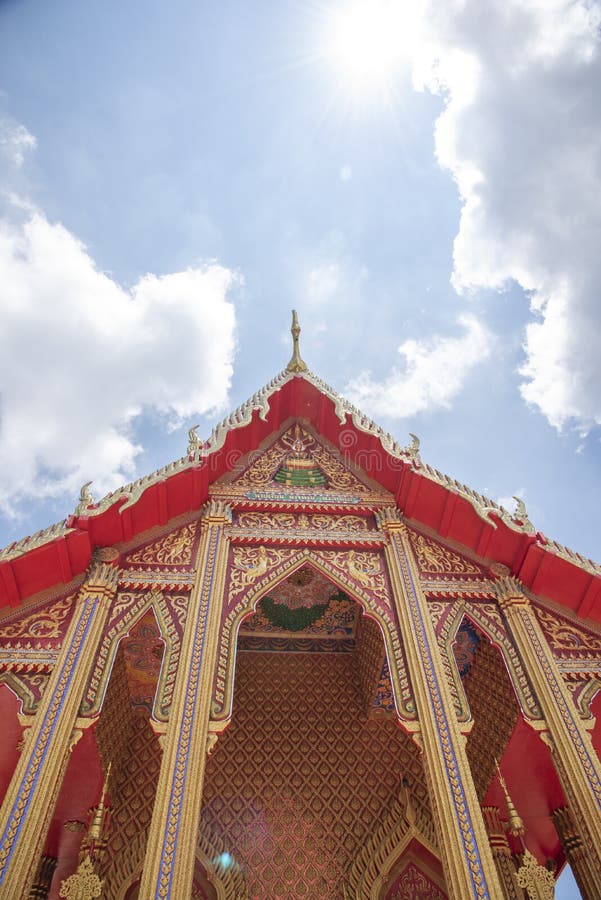 Wat Pradoo Phra Aram Luang stock photo. Image of aram - 140566276