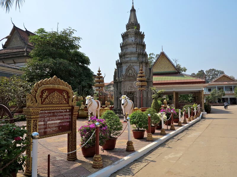 Wat Preah Prom Rath Temple at Siem Reap Stock Image - Image of ...