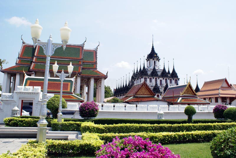 Wat Ratchanadda, Bangkok, Thailand Stock Photo - Image of decorative ...