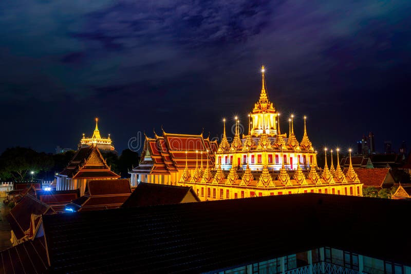 Wat Ratchanadda or Loha Prasat and Golden Mount is a Temple that is a ...