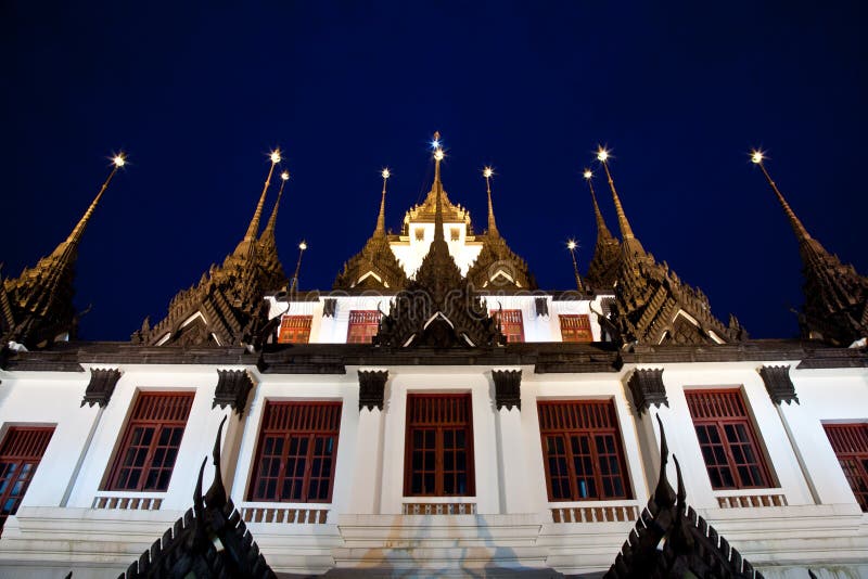 Wat Ratchanadda, Loha Prasat, Thai Architecture Stock Image - Image of ...