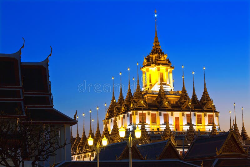 Wat Ratchanadda Temple. stock image. Image of bangkok - 112327541