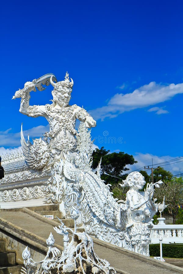 Wat Rong Khun in Chiangrai Province, Thailand Stock Photo - Image of ...
