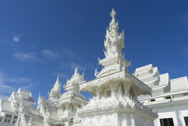 Wat Rong Khun stock image. Image of pagoda, exterior - 97971145