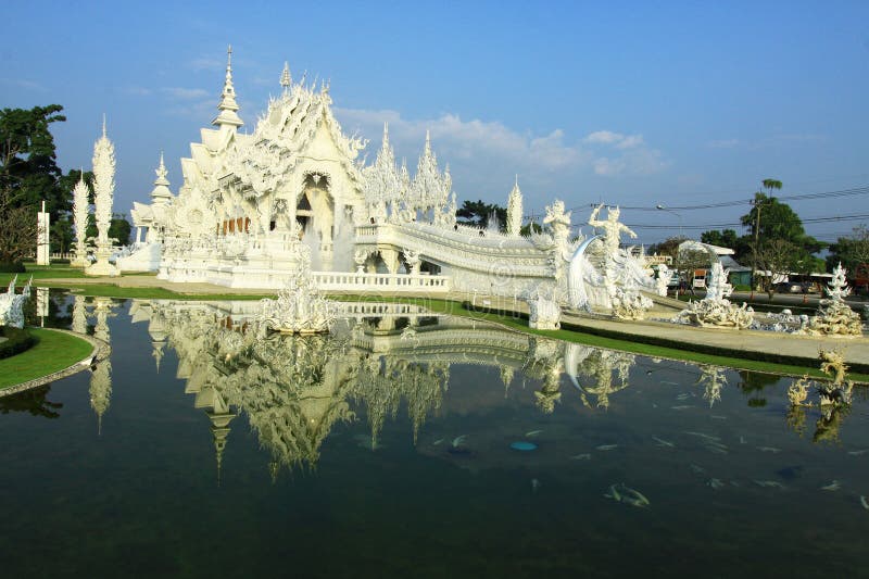 Wat Rong Khun Thai stock photo. Image of handmade, mold - 23271530