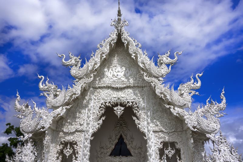 Wat Rong Khun, Top of Temple. Stock Photo - Image of north, buddhist ...