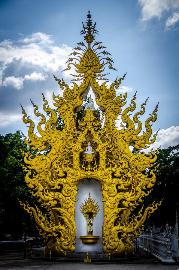 Wat Rong Khun White Temple , Chiang Rai, Thailand Stock Image - Image ...