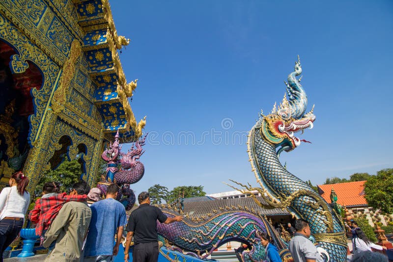 Wat Rong Sua Ten editorial photography. Image of tourism - 82965692