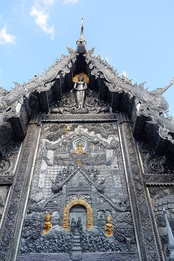 Beautiful Decoration of Wat Sri Suphan or the Silver Temple, Chiang Mai ...