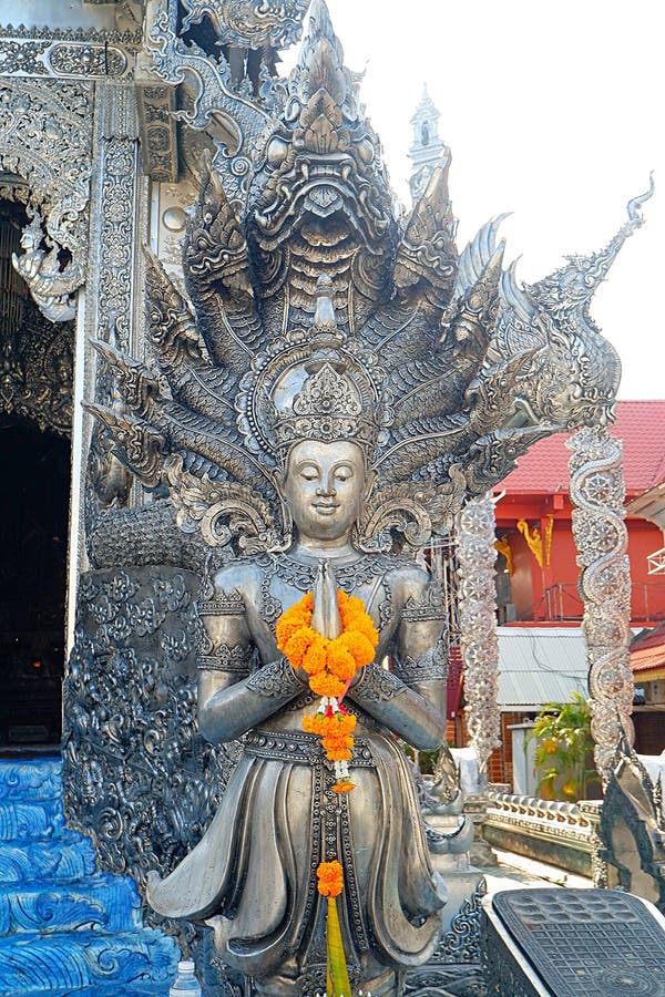 Silver Statue Wat Sri Suphan or the Silver Temple, Chiang Mai, Thailand ...