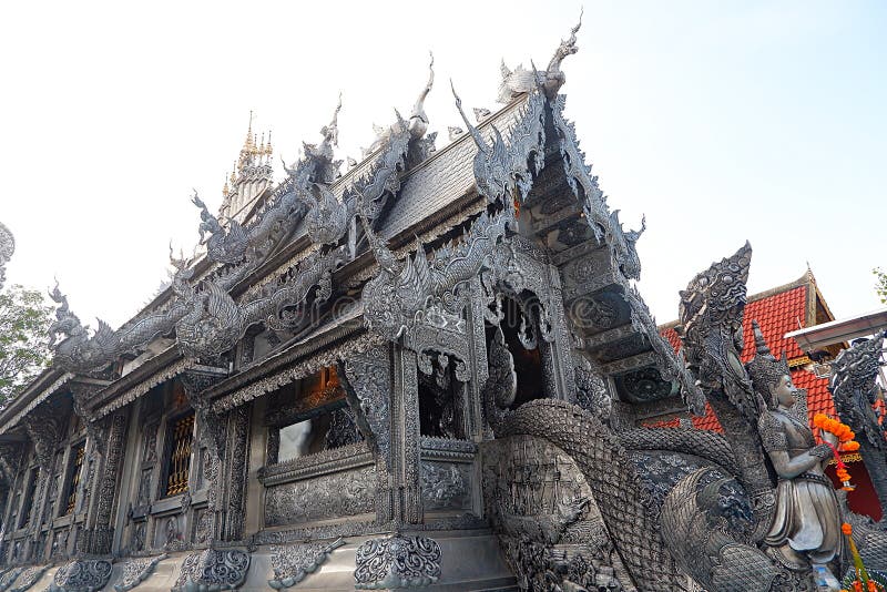 Beautiful Motifs at Wat Sri Suphan or the Silver Temple, Chiang Mai ...