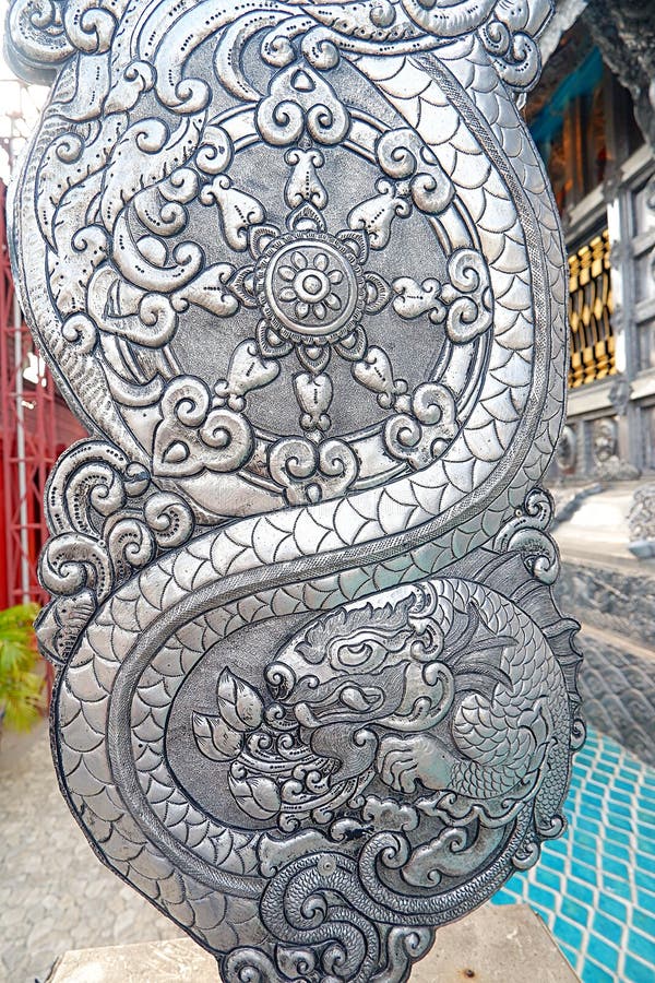 Beautiful Motifs at Wat Sri Suphan or the Silver Temple, Chiang Mai ...