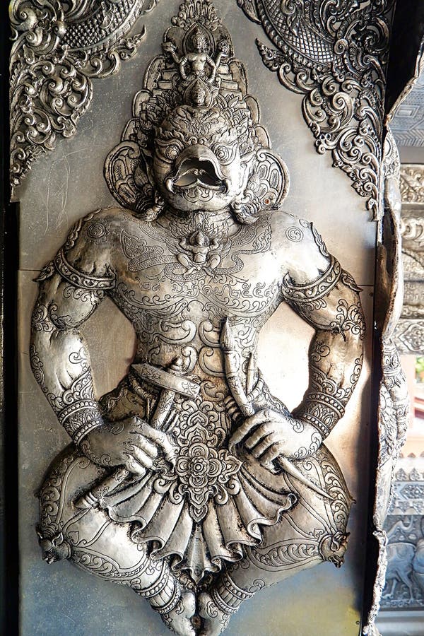 Garuda Statue at Wat Sri Suphan or the Silver Temple, Chiang Mai ...