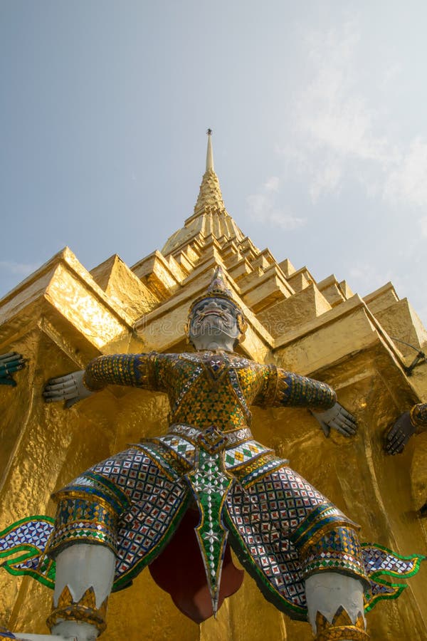 Wat Thai stock image. Image of thai, creature, demon - 49638473