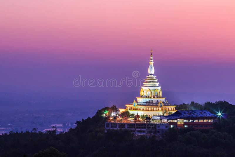 Wat Thaton in the Sunset, Thailand Stock Photo - Image of historical ...