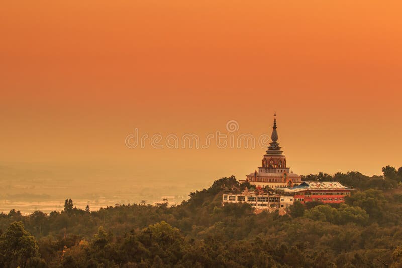 Wat Thaton in the Sunset, Thailand Stock Photo - Image of india ...