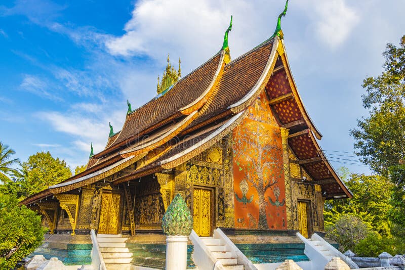 Wat Xieng Thong Temple of Golden City Luang Prabang Laos Stock Photo ... Wat Xieng Thong Temple of Golden City Luang Prabang Laos Stock Photo ...