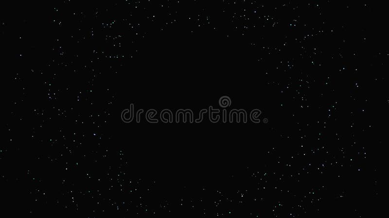 Particles Animated from Circle Expanding Particles Effect on Black ...