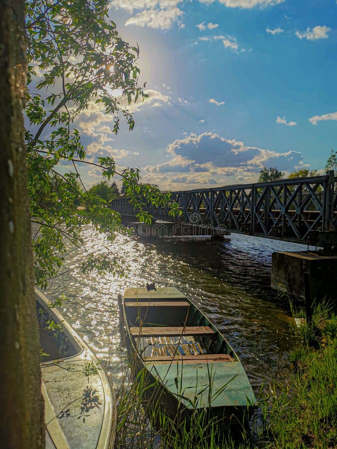 Tisa river. stock photo. Image of morning, reflection - 184495798