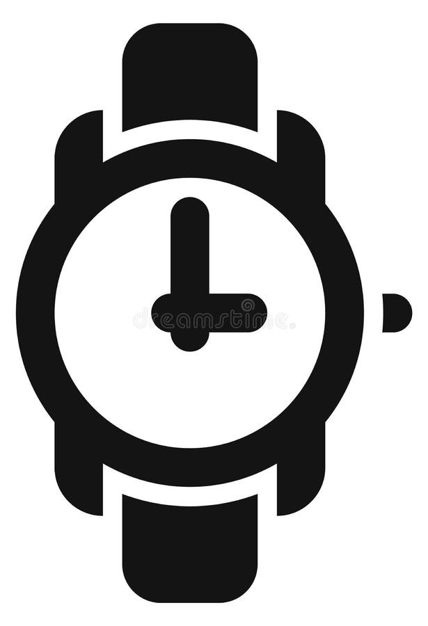 Hand Wrist Watch Icon. Wristwatch Vector Stock Vector - Illustration of ...