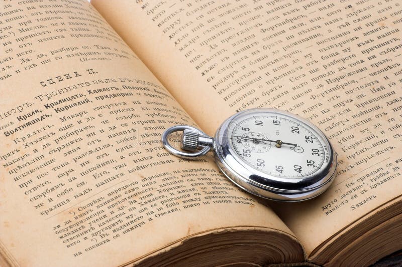 Watch and book stock image. Image of eternity, watch, science - 5394379