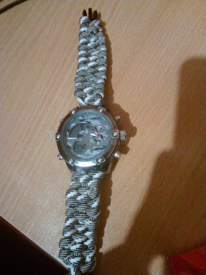 Watch editorial image. Image of watch, bracelet, rope - 95272530