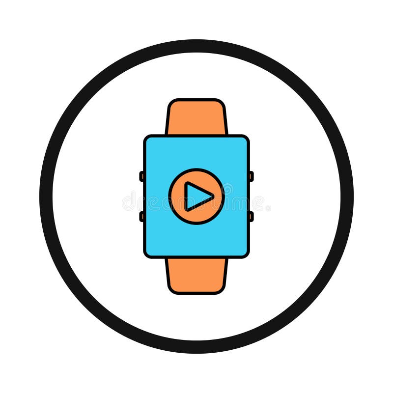 Watch, Clock, Hand Watch, Digital Watch Icon Stock Vector - Illustration of watch, touchscreen ...