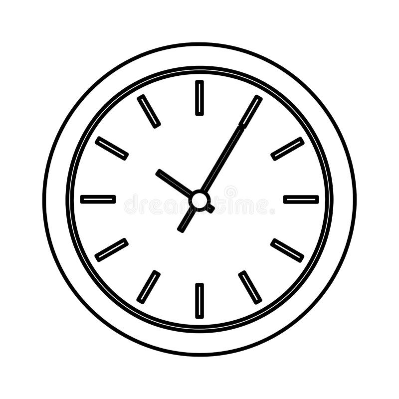 Watch clock isolated icon stock vector. Illustration of baroque - 90629629