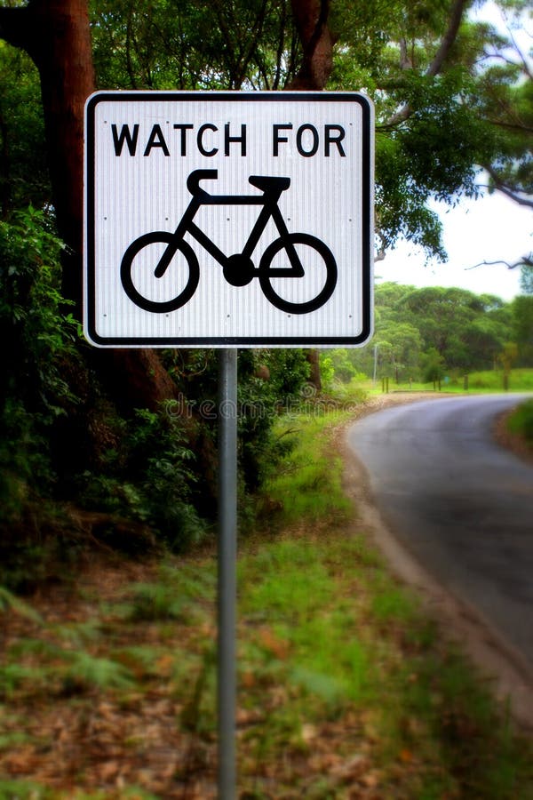 803 Warning Sign Cyclists Stock Photos - Free & Royalty-Free Stock ...