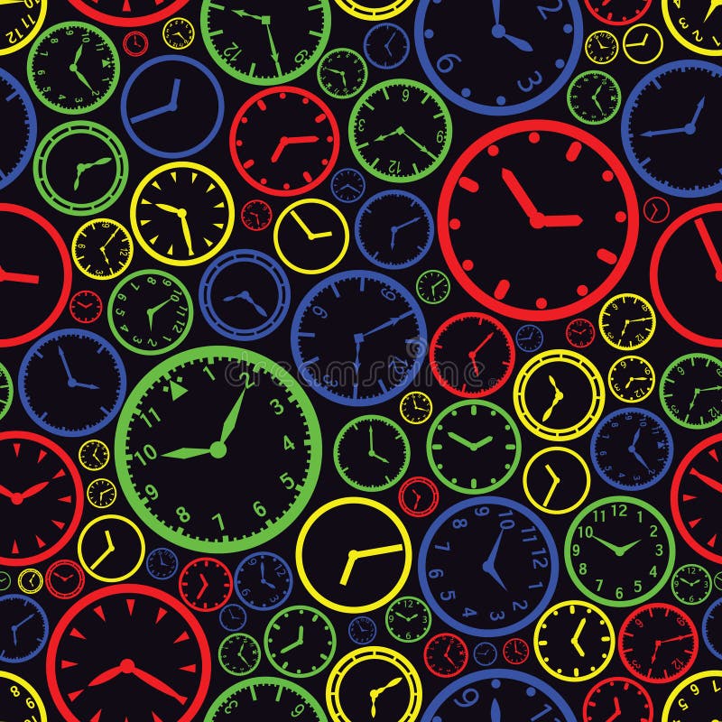 Watch Dial Color Pattern Eps10 Stock Vector - Illustration of hour ...