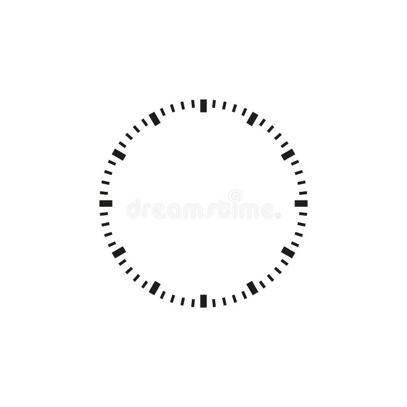 Watch Face. Simple Vector Illustration on a White Background Stock ...