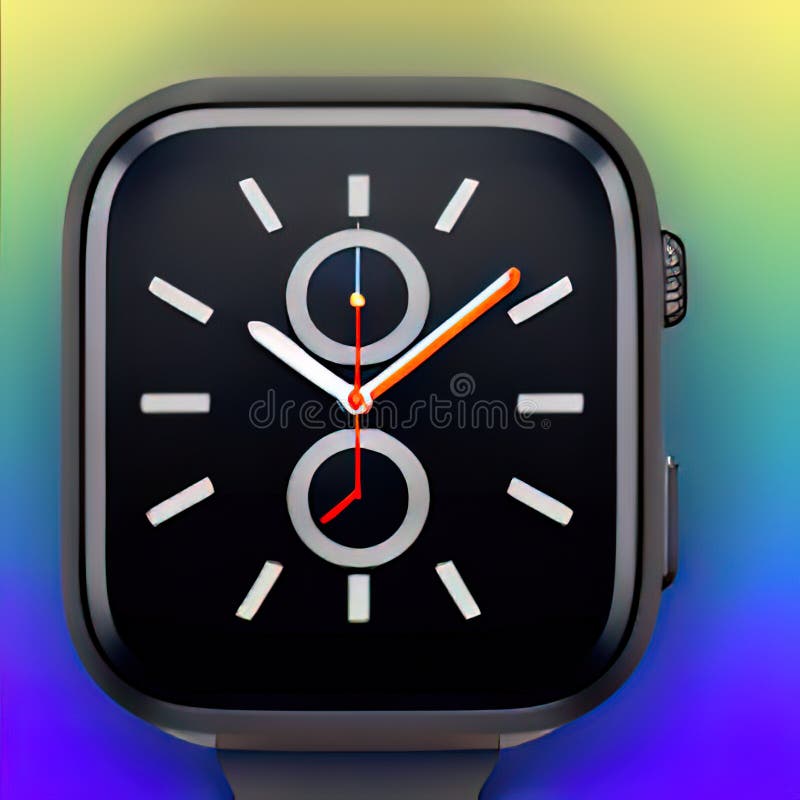 Watch Face Software App Icon. Generative AI. Stock Illustration ...