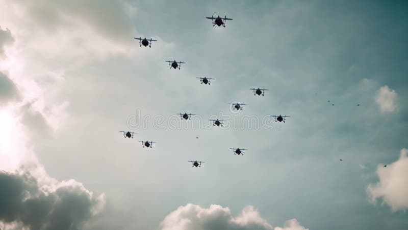 Watch a Formation of Powerful Fighter Jets As they Skillfully Maneuver ...