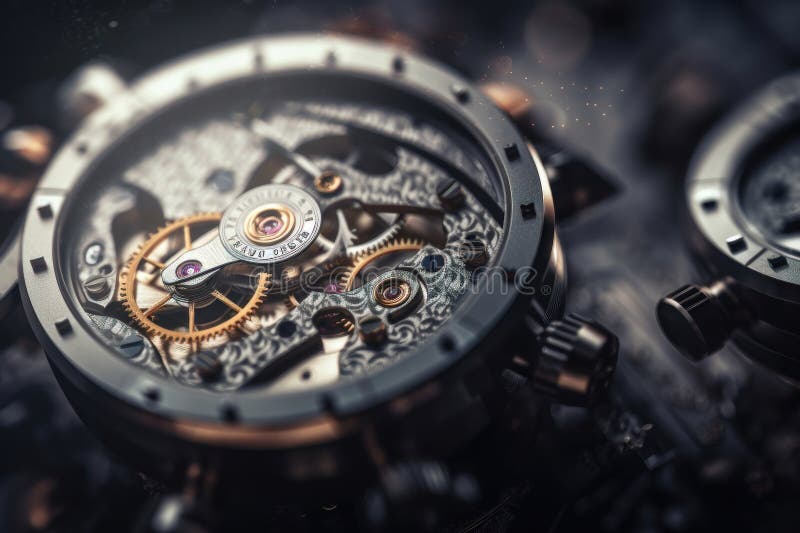 Watch Gears Concept. AI Generated Stock Illustration - Illustration of ...