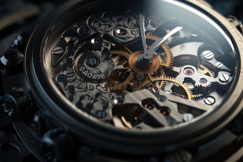 Watch Gears Concept. AI Generated Stock Illustration - Illustration of ...