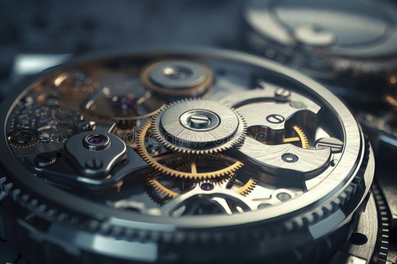 Watch Gears Concept. AI Generated Stock Illustration - Illustration of ...
