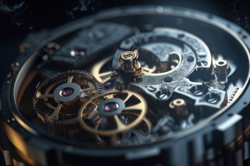 Watch Gears Concept. AI Generated Stock Illustration - Illustration of ...