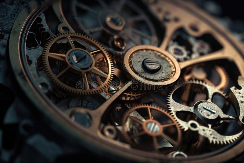 Watch Gears Concept. AI Generated Stock Illustration - Illustration of ...