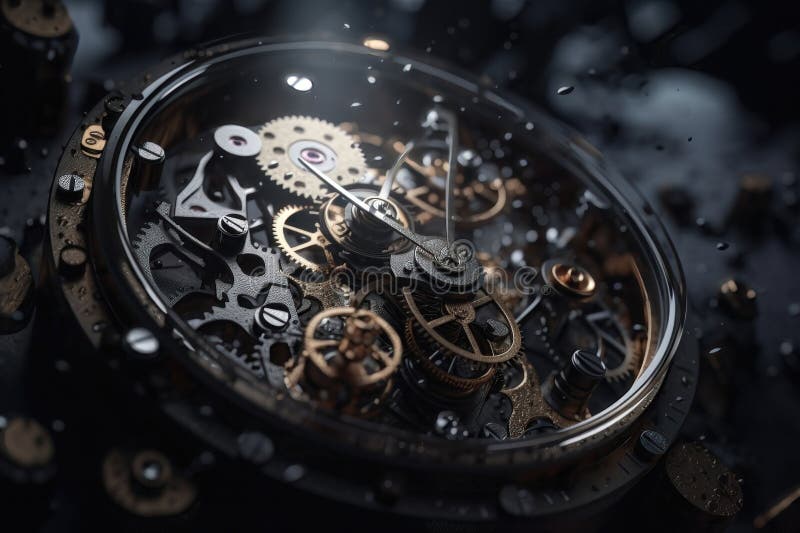 Watch Gears Concept. AI Generated Stock Illustration - Illustration of ...