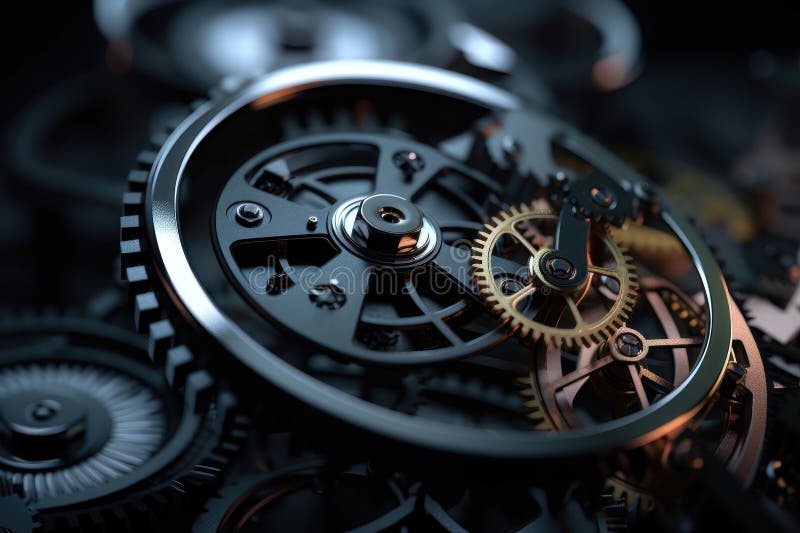 Watch Gears Concept. AI Generated Stock Illustration - Illustration of ...