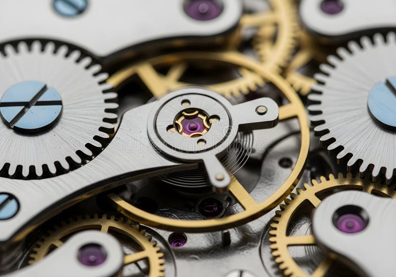 Watch Gears in Motion - Precision Engineering Teamwork Stock ...