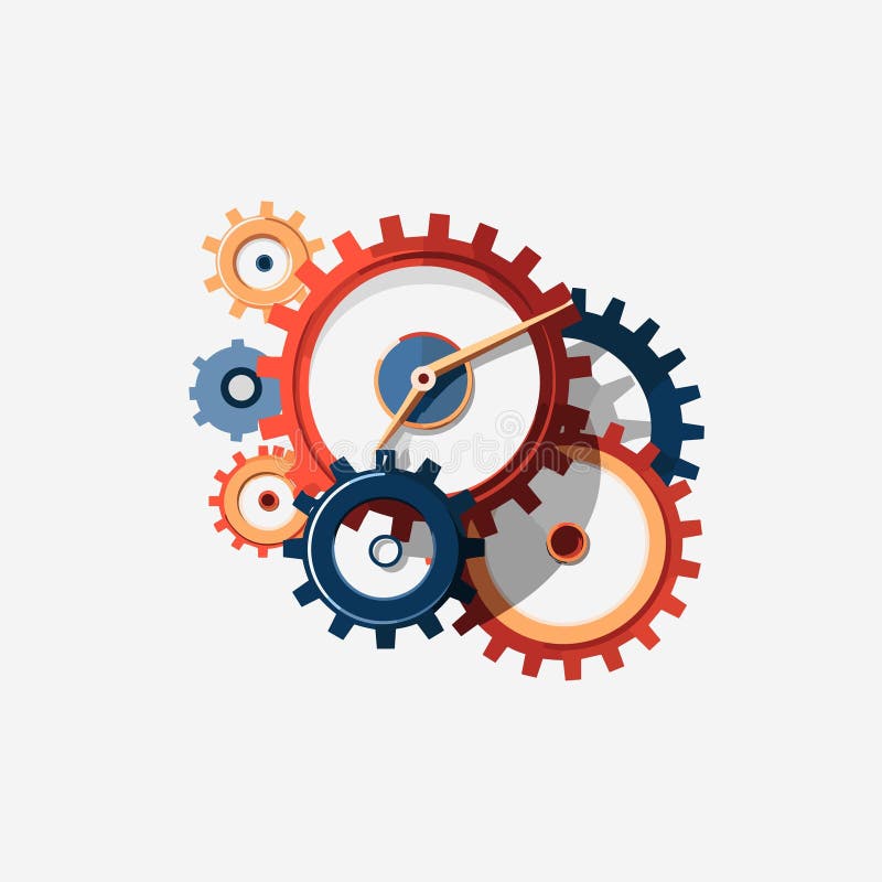 Watch Gears Vector Flat Minimalistic Isolated Illustration Stock Vector ...