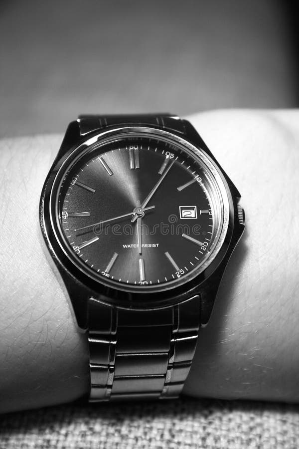 Watch on hand stock image. Image of hours, closeup, isolated - 4266765