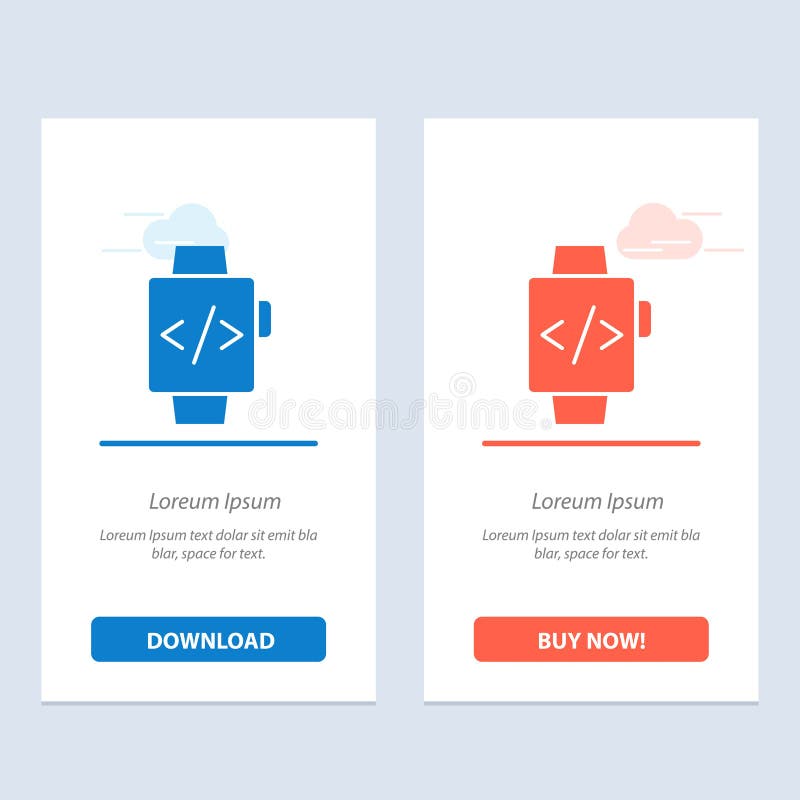 Watch, Hand Watch, Time Clock Blue and Red Download and Buy Now Web ...