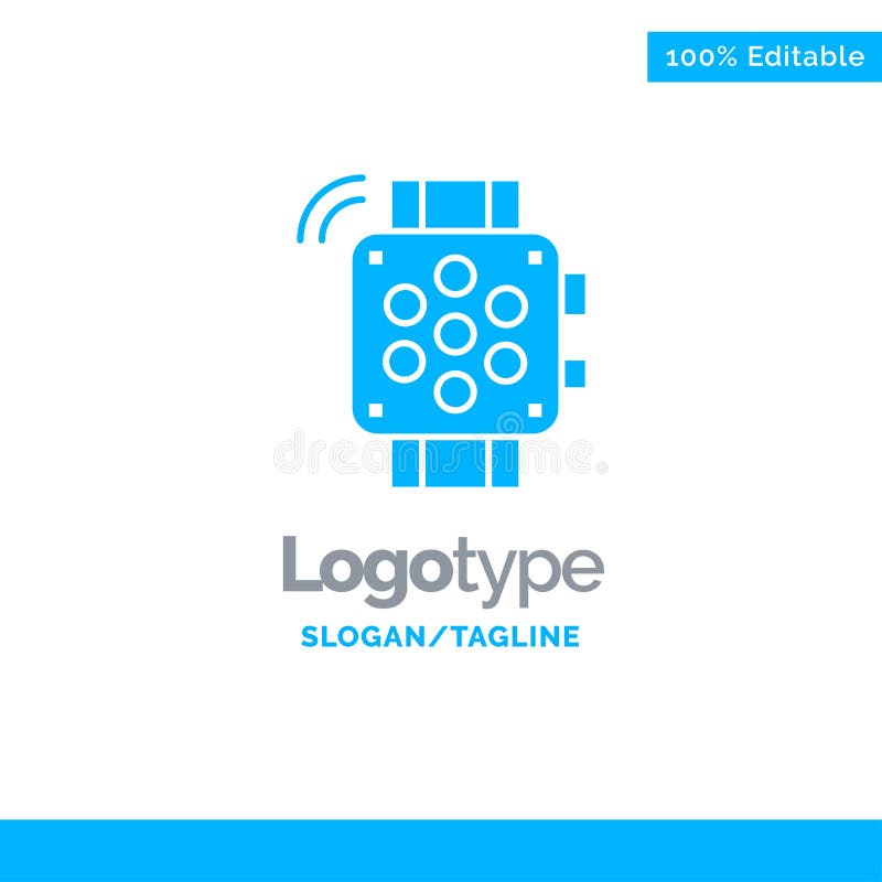 Watch, Hand Watch, Timer, Education Blue Business Logo Template Stock ...