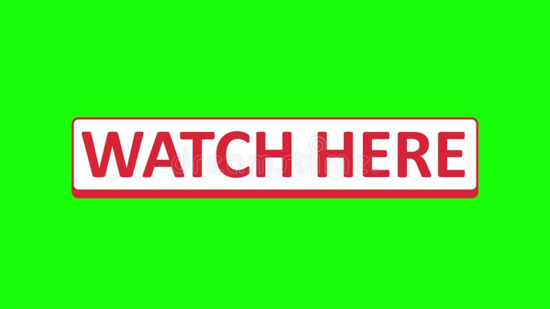 Watch Button Animation. Isolated Motion Graphics 4k Stock Footage ...
