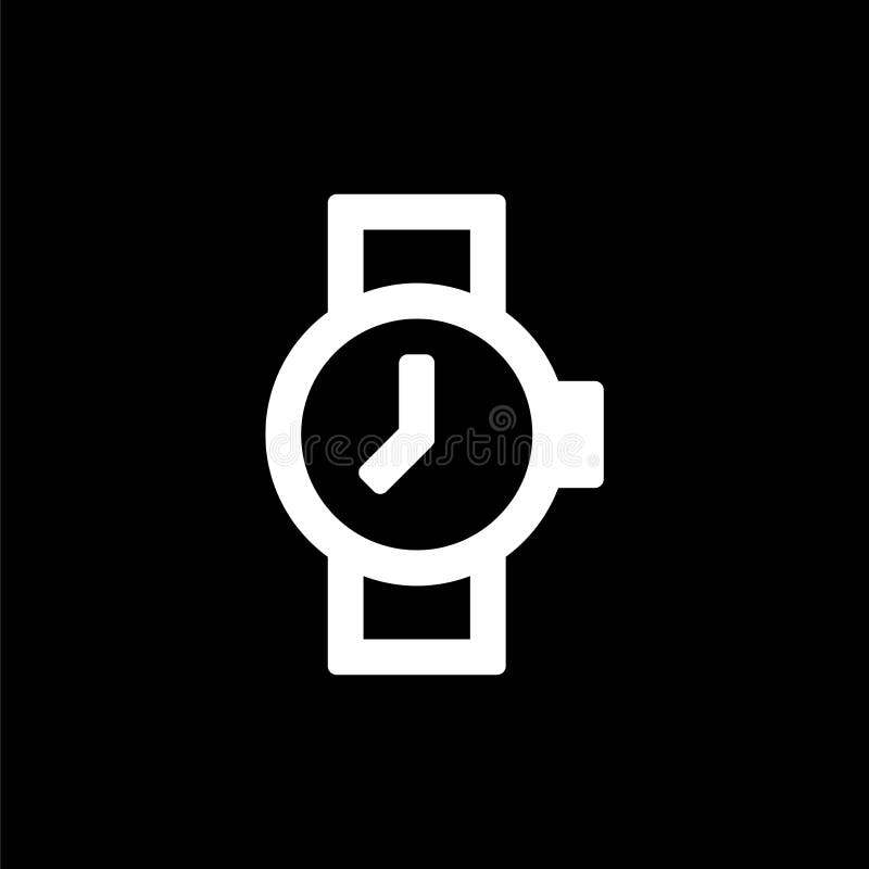 Watch Icon for Simple Flat Style Ui Design Stock Vector - Illustration ...