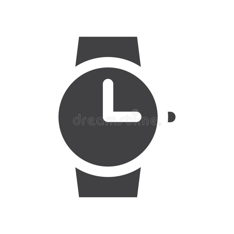 Watch Icon Simple Vector Symbol Stock Vector - Illustration of logo ...