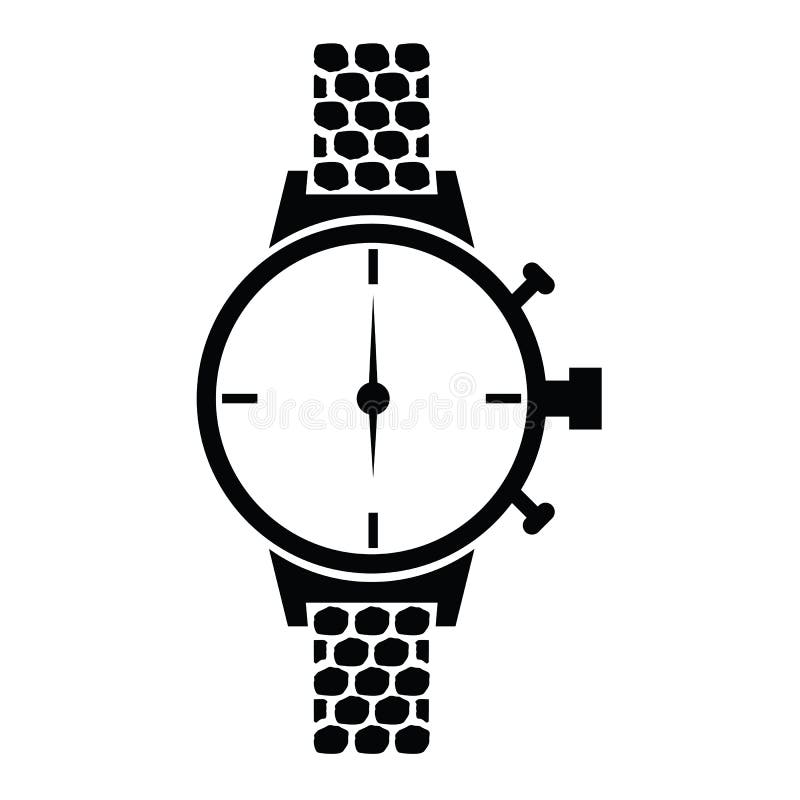 Watch Icons Set stock vector. Illustration of second - 102697548