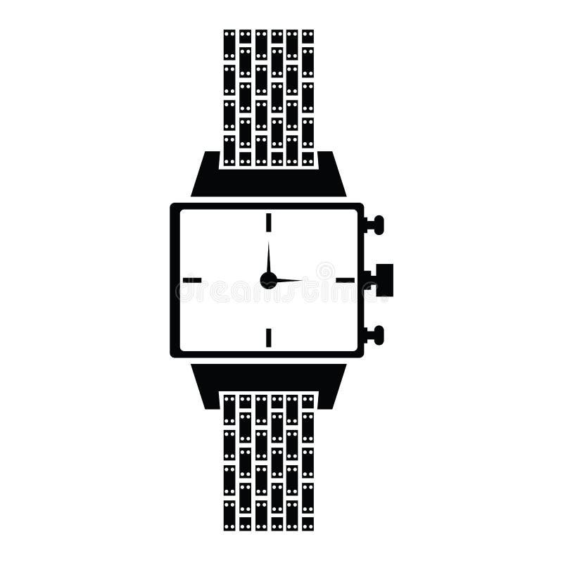Watch Icons Set stock vector. Illustration of device - 102697739